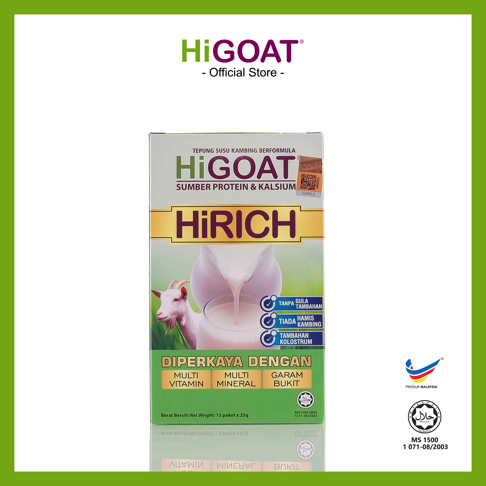 HiGOAT Hirich with Colostrum (25g x 15 Sachets) – HiGOAT