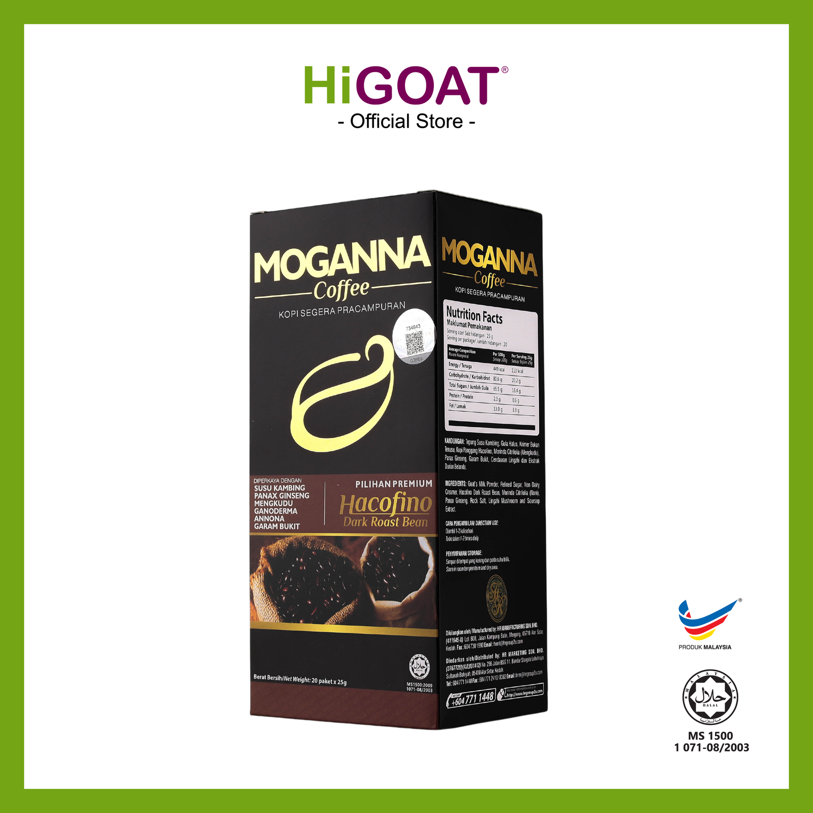 HiGOAT Moganna (25g x 25 Sachets) – HiGOAT