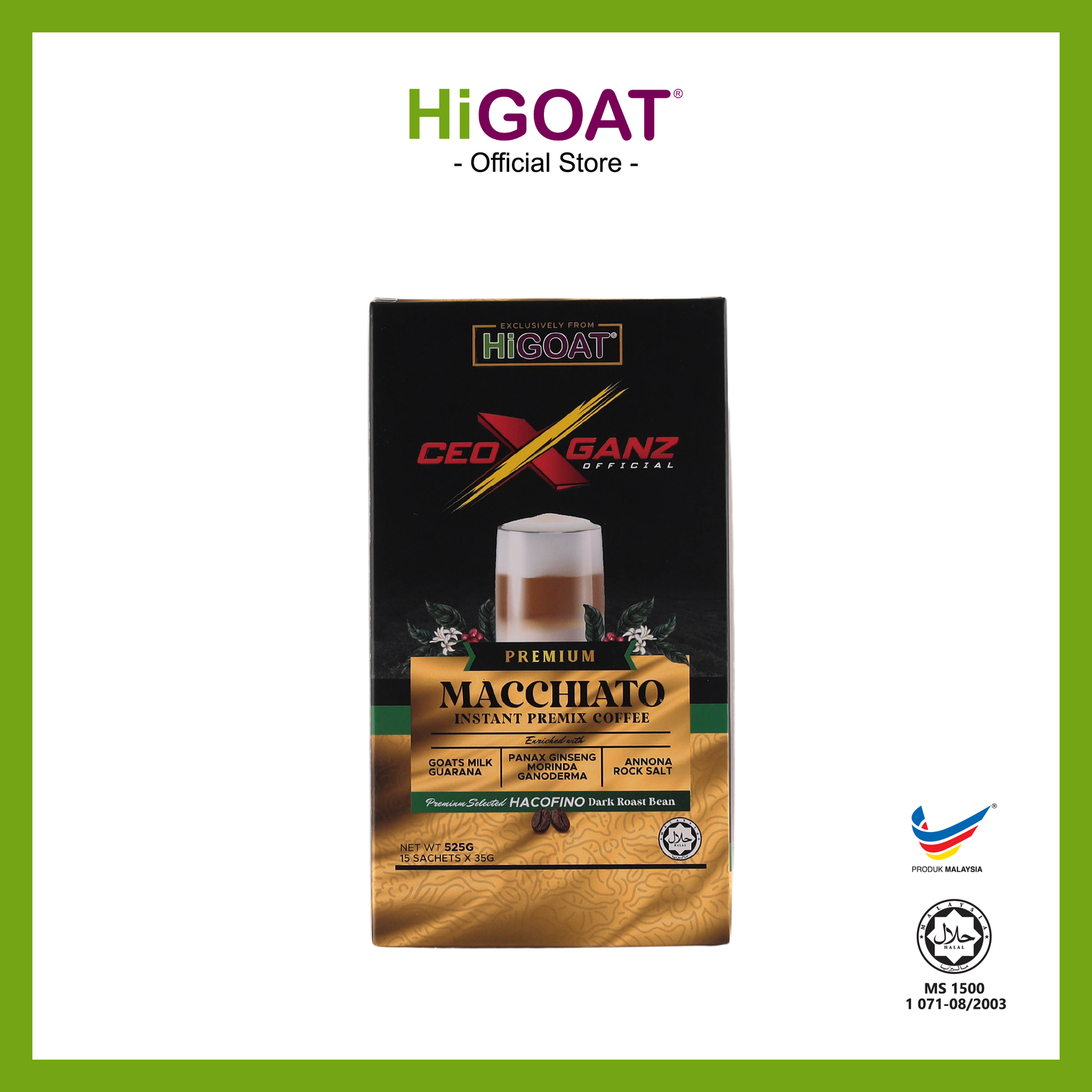 HiGOAT Premium Macchiato X CEOXGANZ Edition (35g x 15 Sachets) – HiGOAT